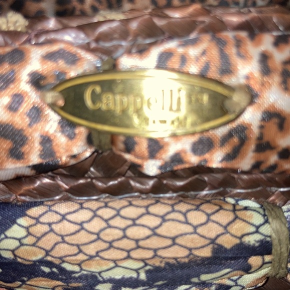 Cappelli Straworld | Bags | Cappelli Straworld Animal Print Wickersatin ...
